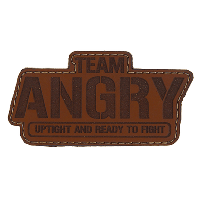 Bald Bros Limited Edition Team Angry Leather Patch